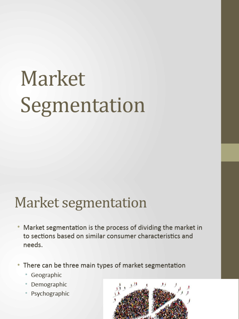 Market Segmentation - Ol | PDF | Market Segmentation | Marketing