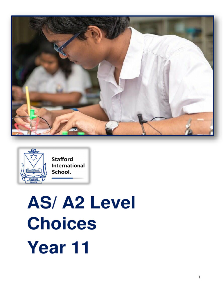 SIS Guide to a Level Choices 2024 | PDF | Science | Classics