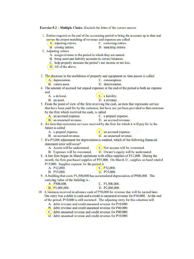 Exercises Module 5 | PDF