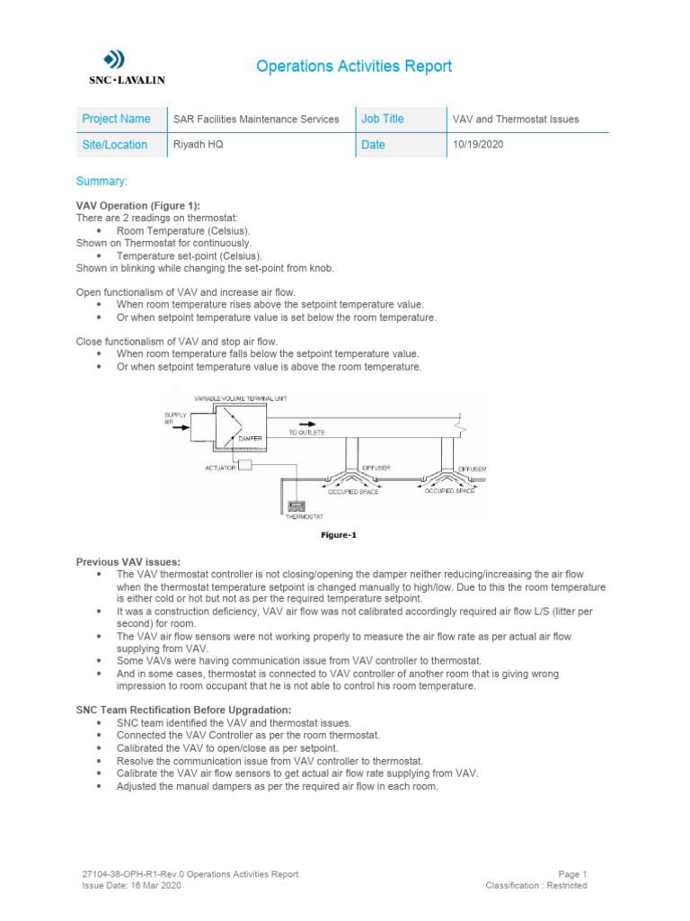 VAV Report and Faults - Jun To Oct | PDF | Building Technology ...
