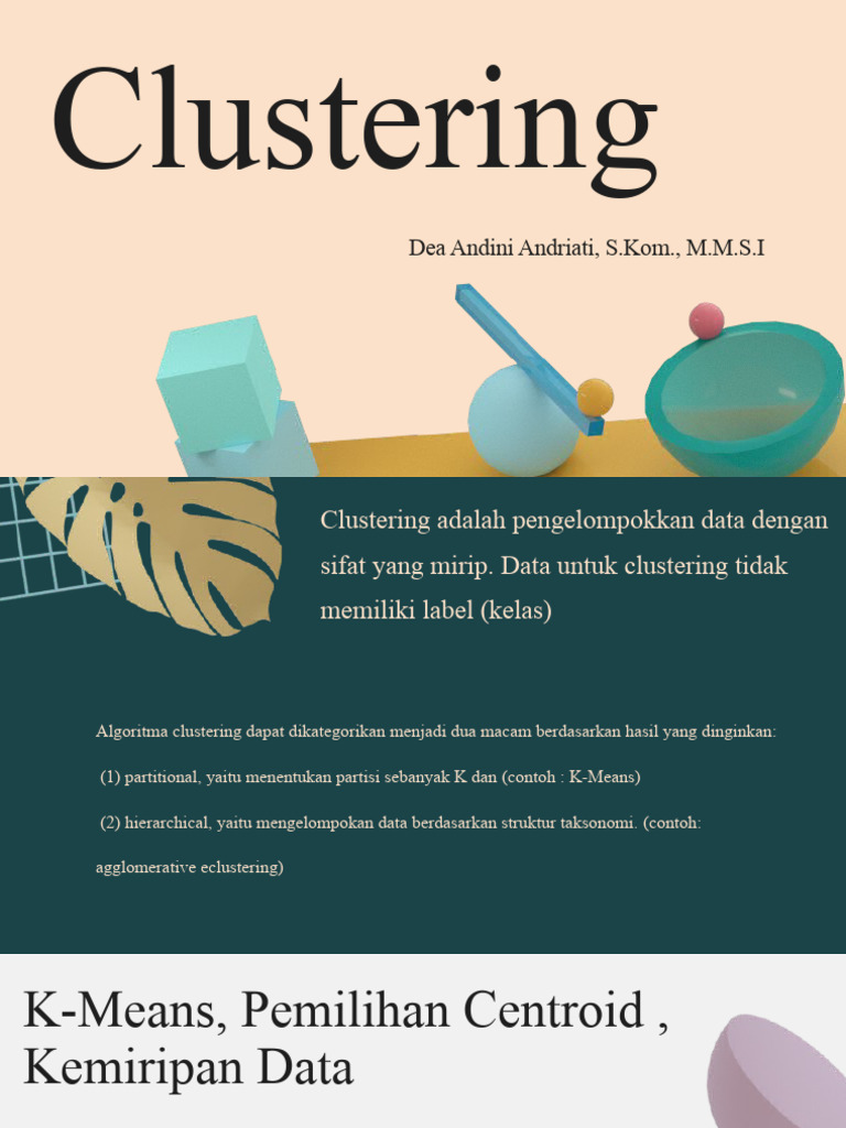 Panduan Dasar Clustering Data | PDF | Metode & Bahan Ajar | Sains & Matematika