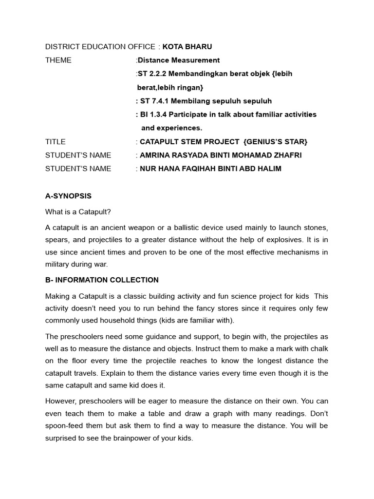 Stem Challenge Pdf Potential Energy Kinetic Energy
