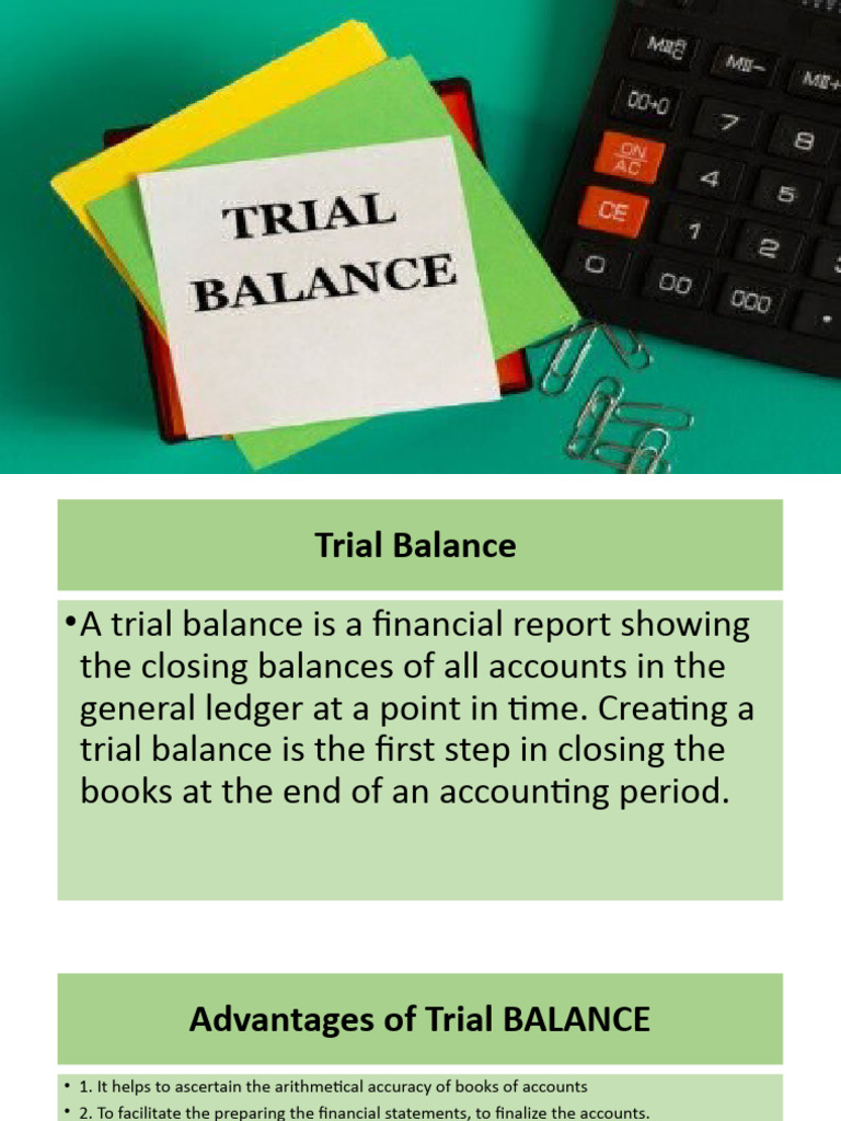 Accounting Trial Balance Notes | PDF