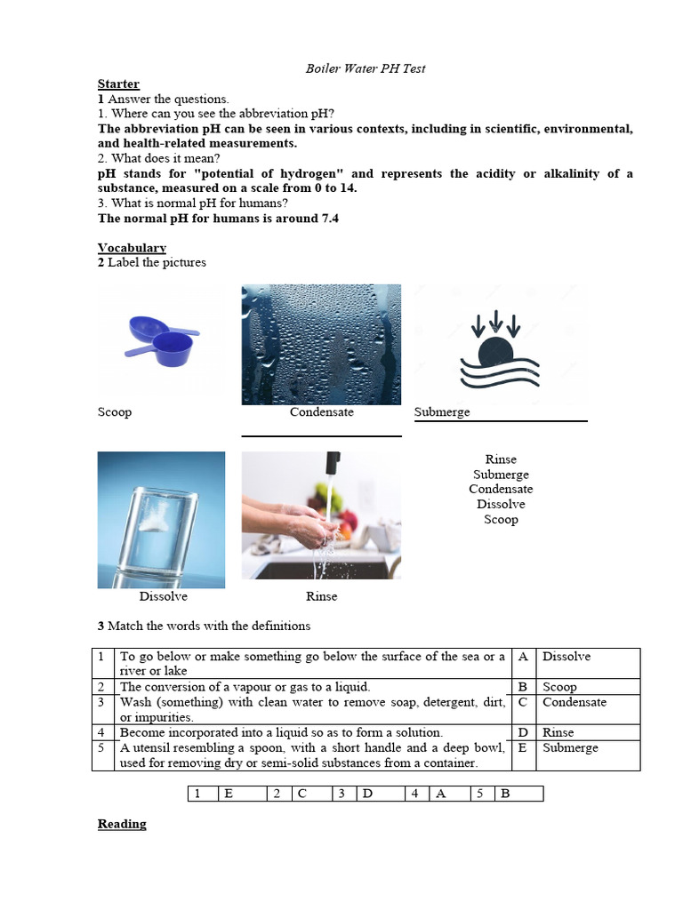 Lesson 7. Boiler Water PH Test | PDF | Ph | Water