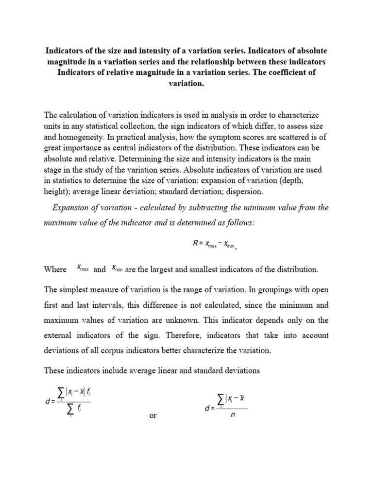 l6 | PDF | Standard Deviation | Coefficient Of Variation