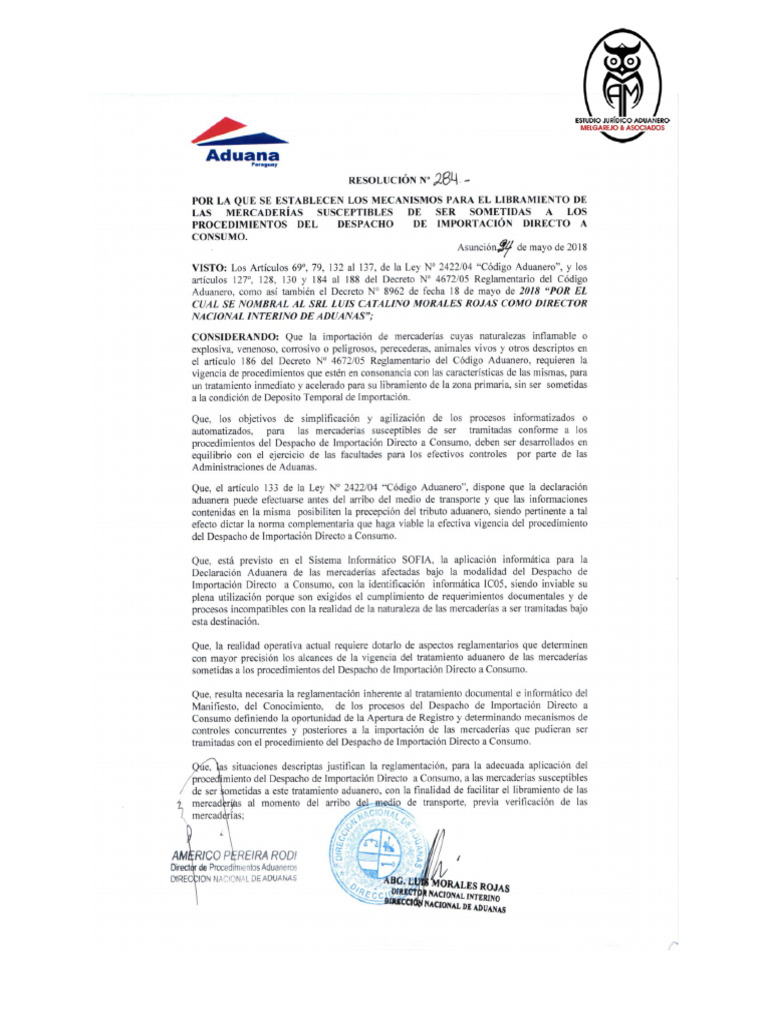 Resoluci - N DNA N - 284.18 | PDF