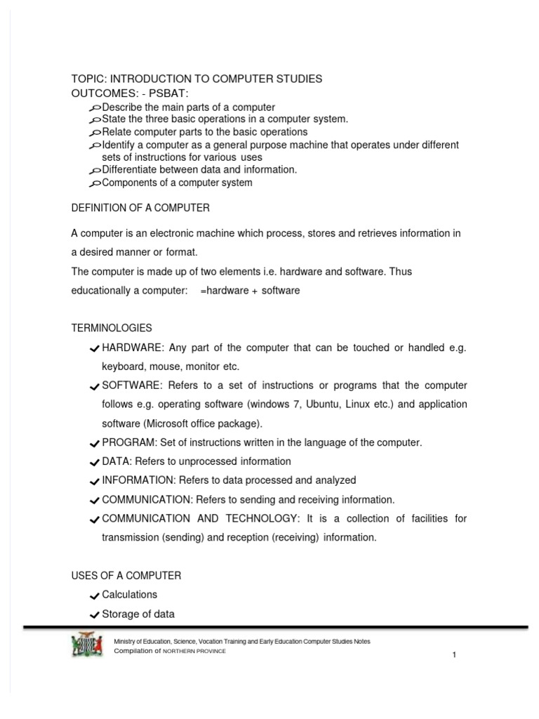 Ministry of Education, Science, Vocation Training and Early Education ...