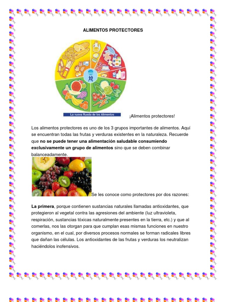 Alimentos Protectores | PDF | Carbohidratos | gordo