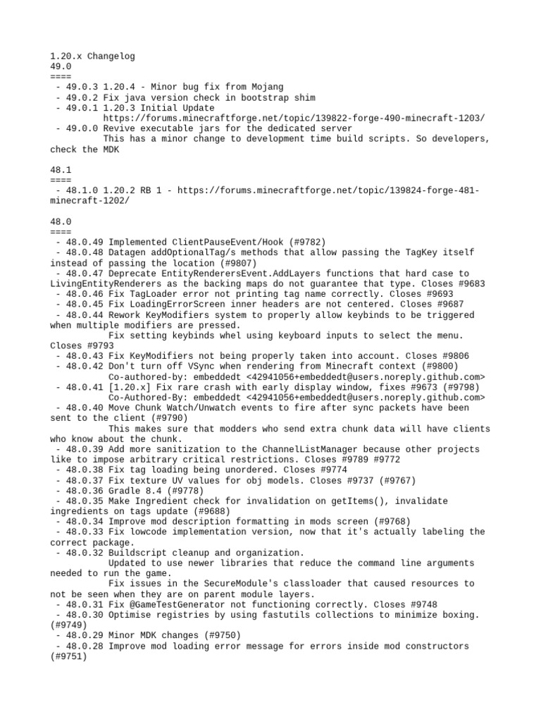 Change Log | Download Free PDF | Computer Engineering | Computing