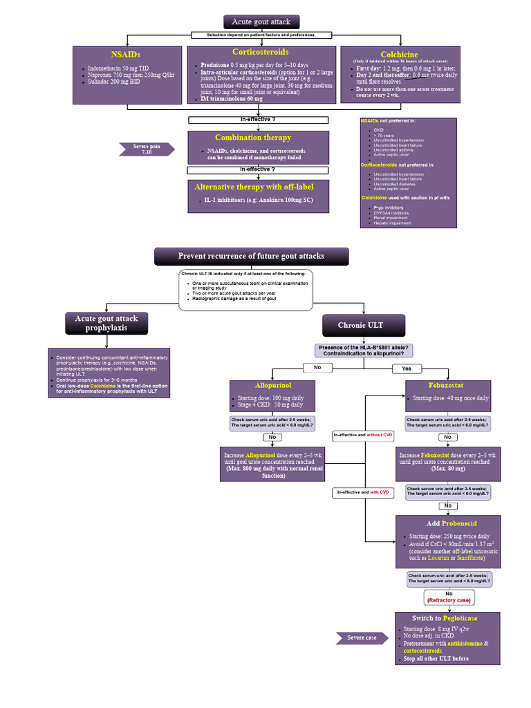 Lecture 3 - GOUT PDF | PDF | Gout | Nonsteroidal Anti Inflammatory Drug
