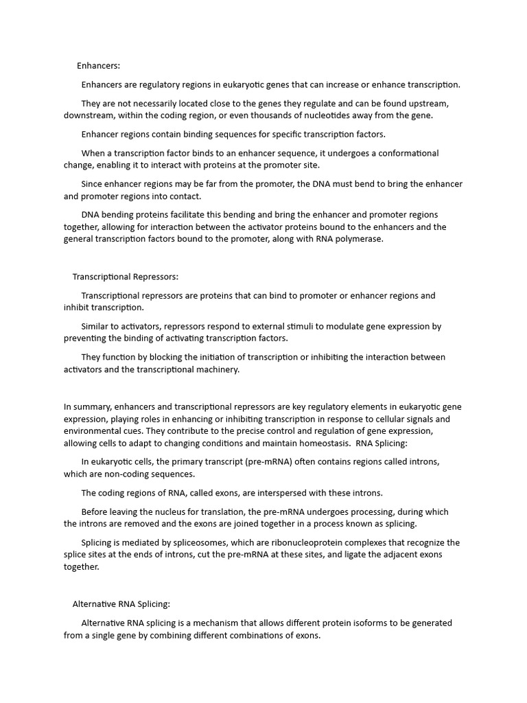 DNA splicing | PDF | Rna Splicing | Promoter (Genetics)