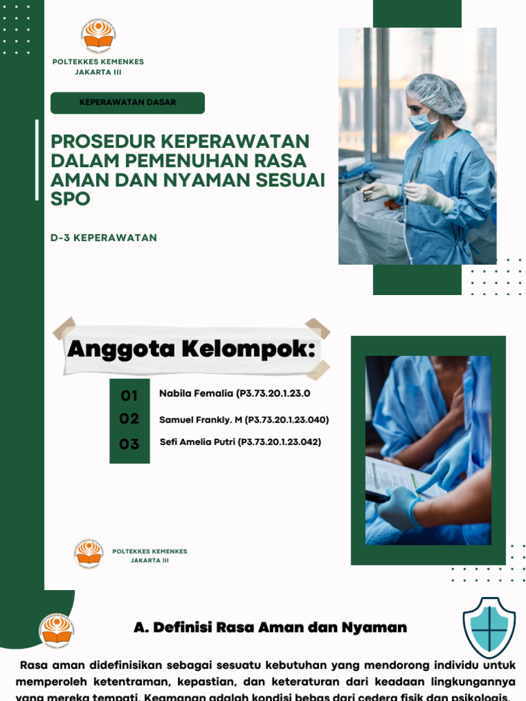 Keperawatan Dasar: Rasa Aman dan Nyaman | PDF
