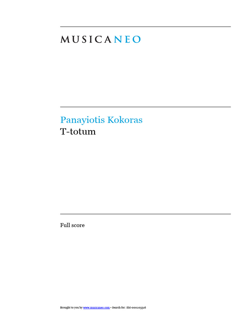 T-Totum. Panayotis Kokoras. Caixa I Electrònica | Download Free PDF ...