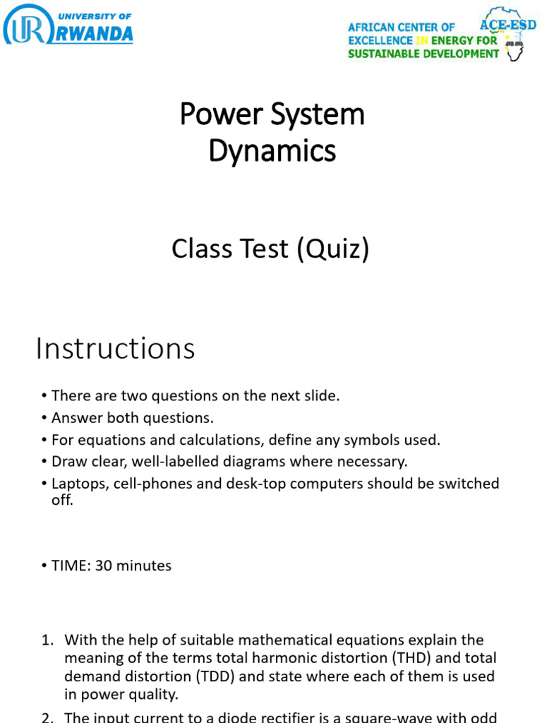 Class Test | PDF | Distortion | Root Mean Square