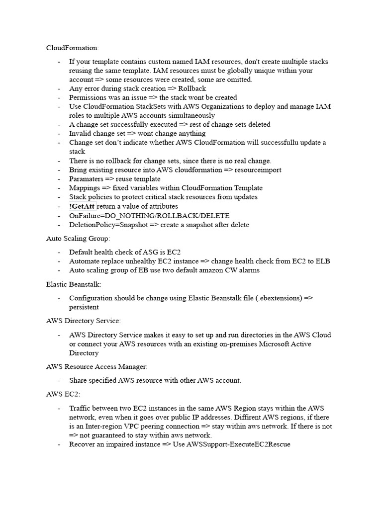 Note for AWS sysops | PDF | Amazon Web Services | Computing