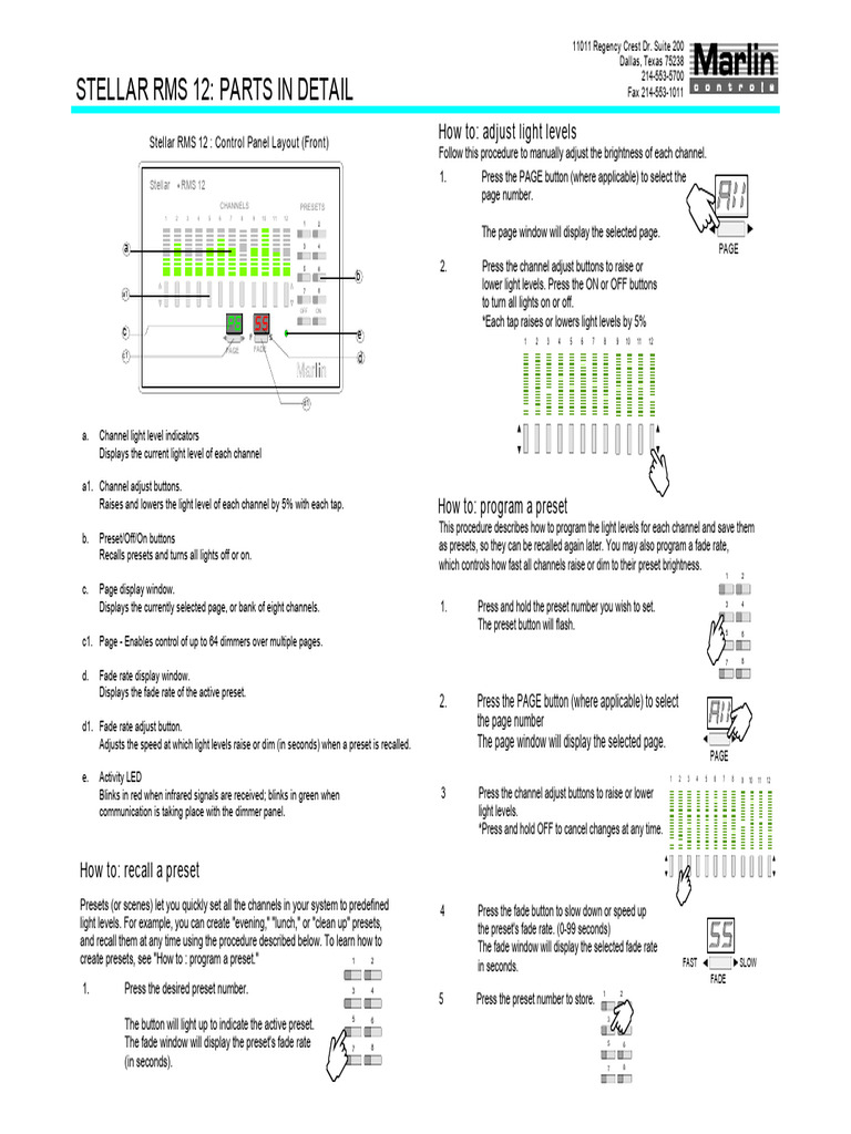 RMS 12 - Operation Guide | PDF
