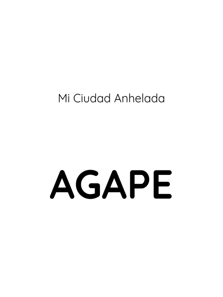 Agape | PDF | Creencia religiosa y doctrina