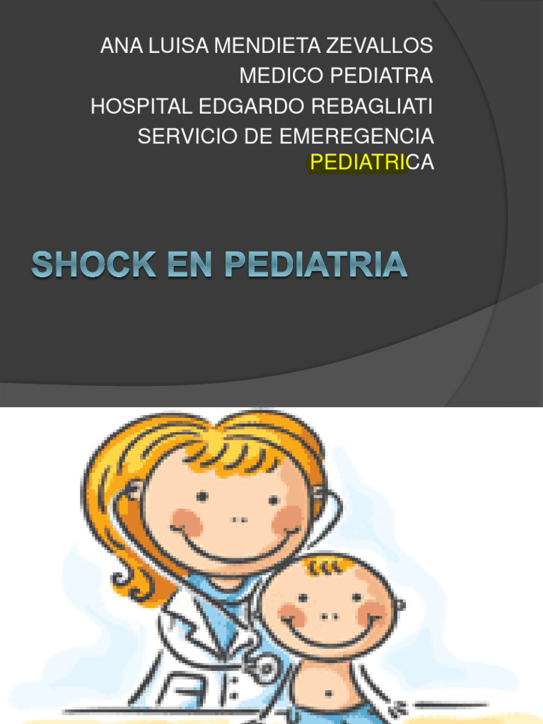 7 - Shock en Pediatria | PDF | Especialidades Medicas | Medicina CLINICA