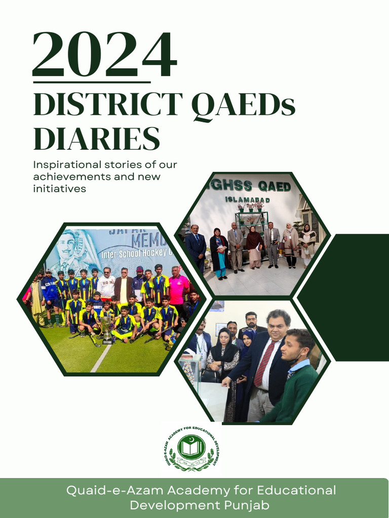 District QAED Diaries Final 2024 | PDF | Teachers | Teacher Education