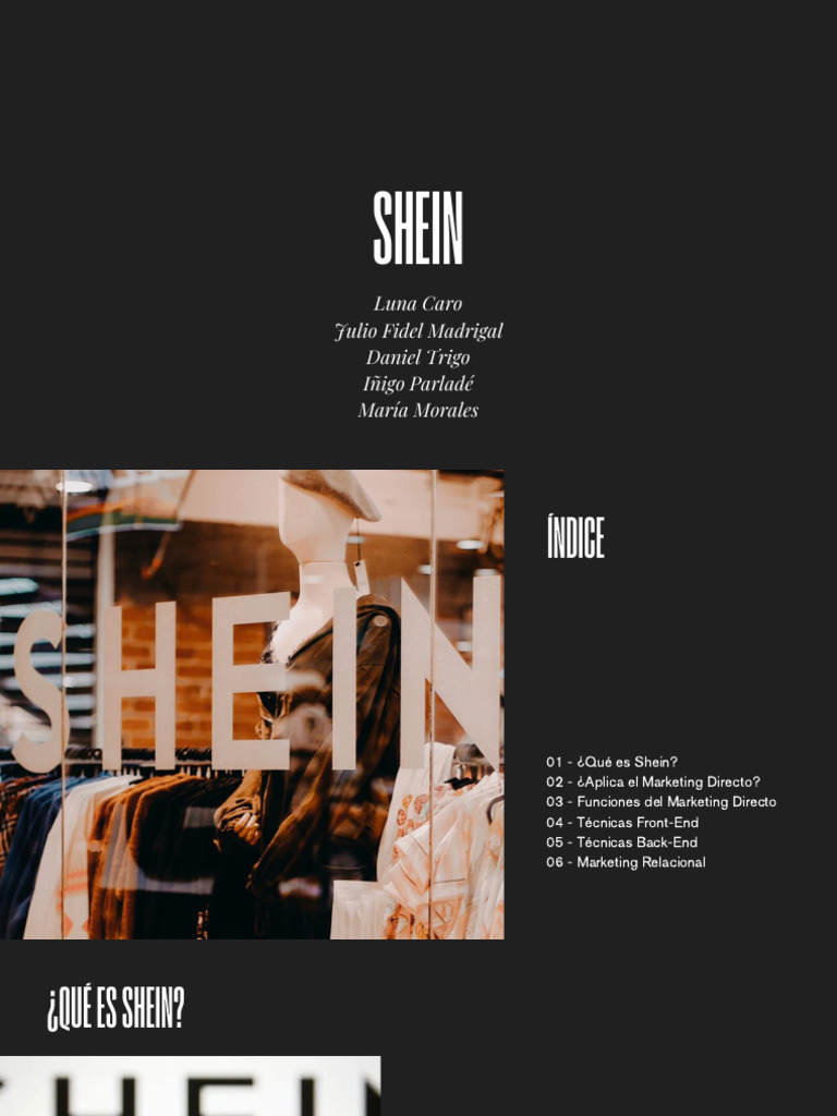 Shein | Descargar gratis PDF | Marketing | Cliente