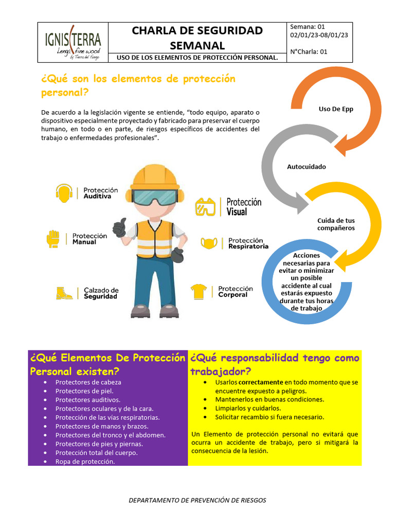 Charla 01 - EPP | PDF | La seguridad