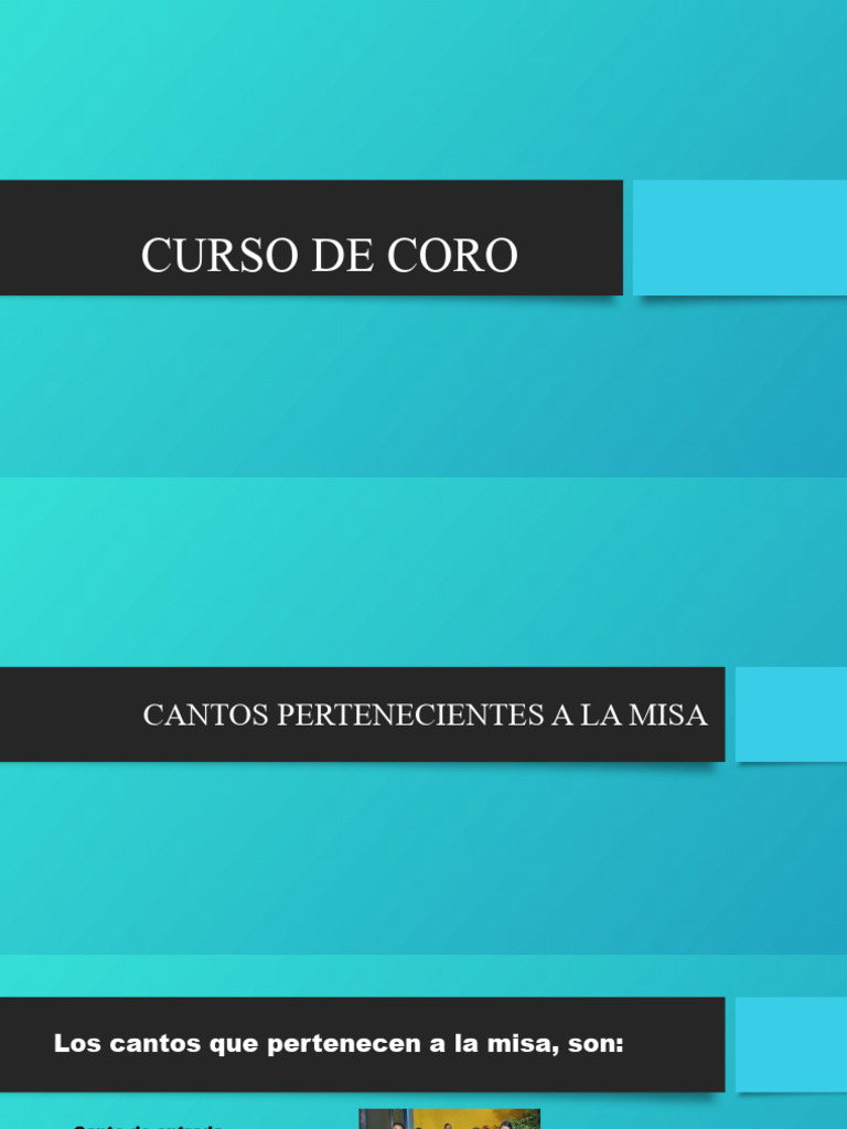 Curso de Coro | PDF | Adoración Cristiana Y Liturgia