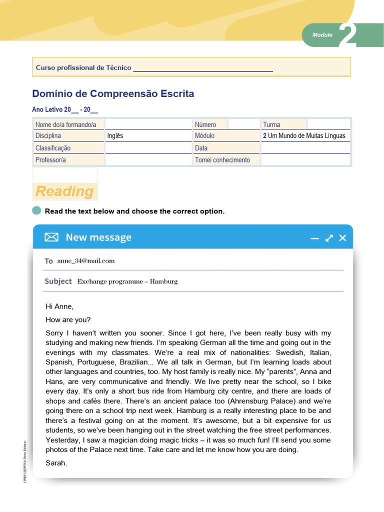 Lpro13eptf FRFM Module2 Reading | PDF | Foreign Language | Multilingualism