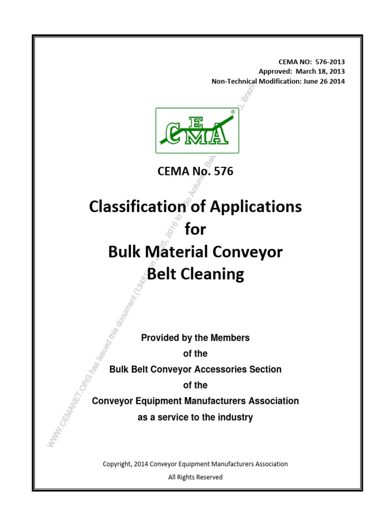 Cema 576 | PDF | Belt (Mechanical)