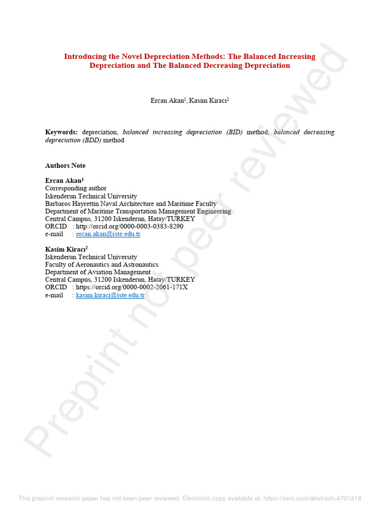 Describe The Straight-Line Method and Reducing Balance Methods For ...