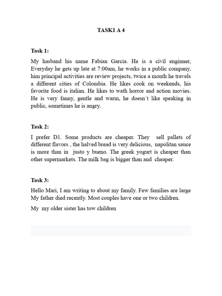 Family and Daily Life Overview | PDF