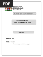 2025 L.O Question Paper | PDF | Self Esteem | Behavioural Sciences