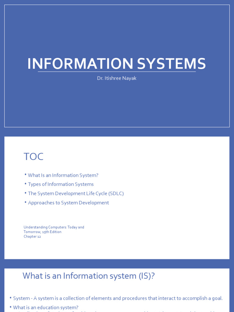 Overview of Information Systems Concepts | PDF | Geographic Information System | Outsourcing