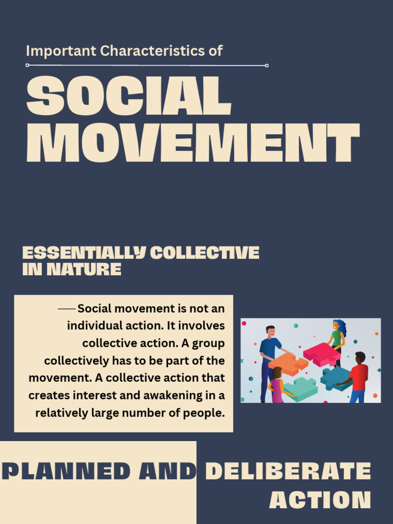 Important Characteristics of Social Movement | PDF