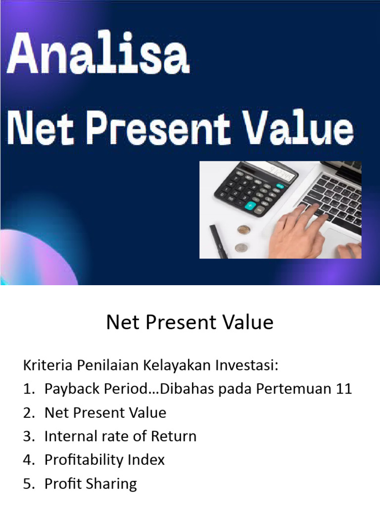 Pertemuan 12 Analisa Net Present Value | PDF