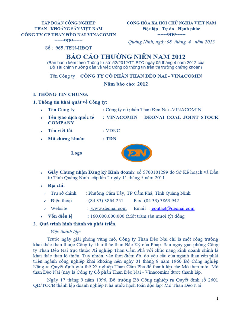 TDN Baocaothuongnien 2012 | PDF