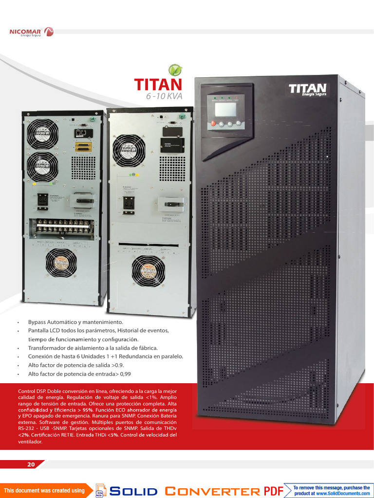 Titan 6-10 Kva | PDF