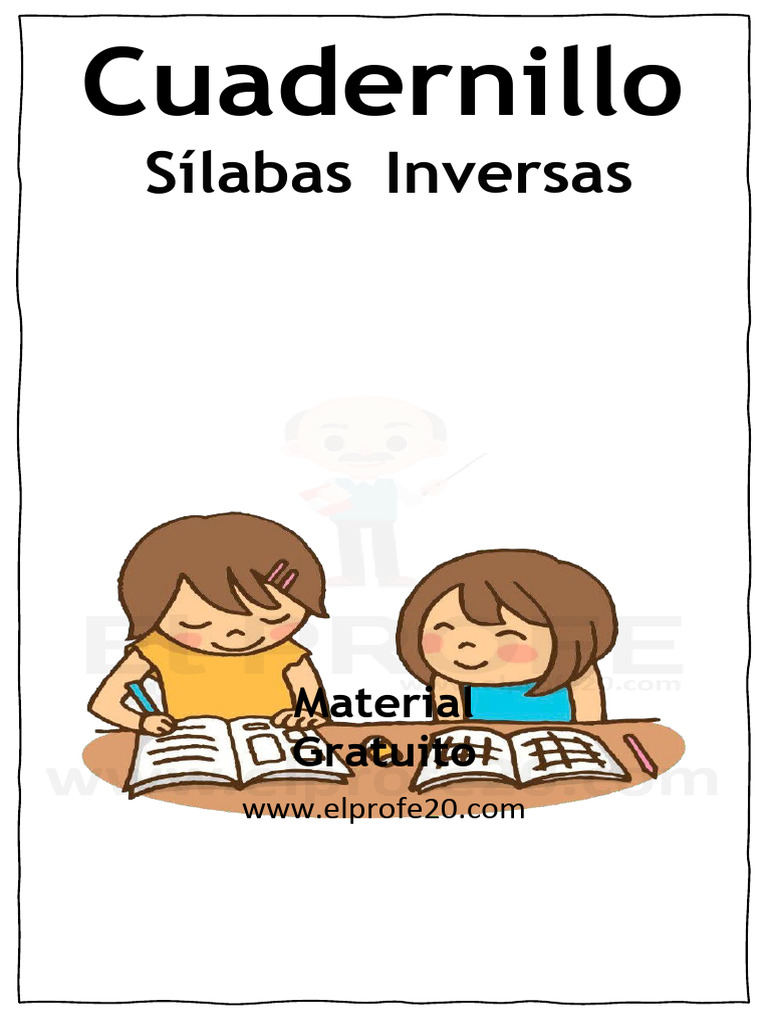 Cuadernillo de Silabas Inversas Elprofe20 Gratis - Copia | PDF