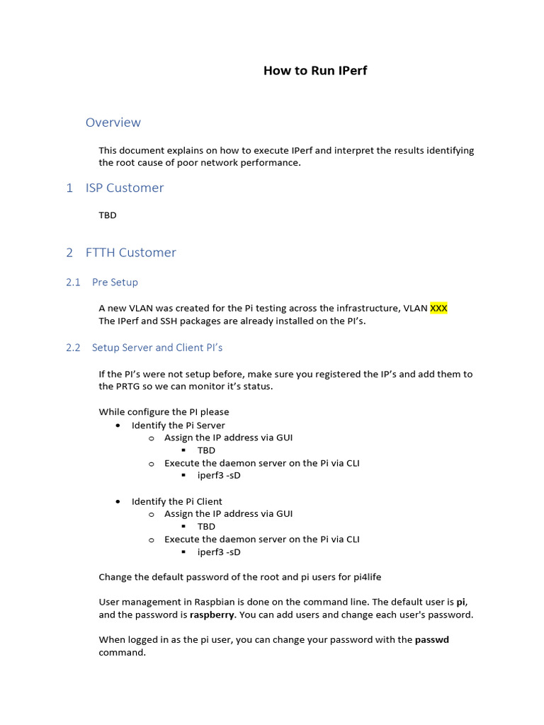 How To Iperf | PDF | Port (Computer Networking) | Command Line Interface