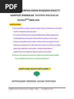 Qormaata Hawaasa Kutaa 8ffaa 2016 | PDF