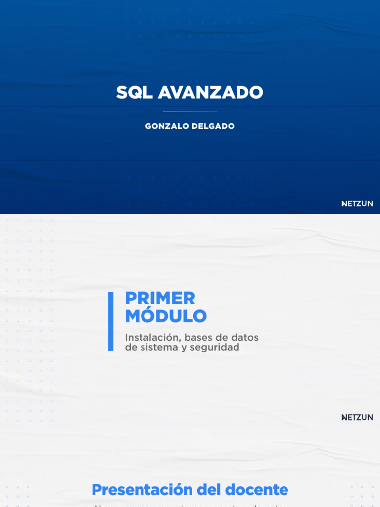 SQL Avanzado - PPT | PDF | Servidor SQL de Microsoft | SQL