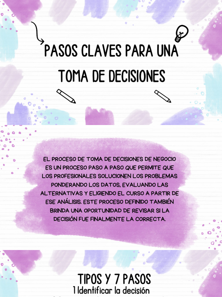 Pasos Clave en la Toma de Decisiones | PDF | Toma de decisiones | Cognición