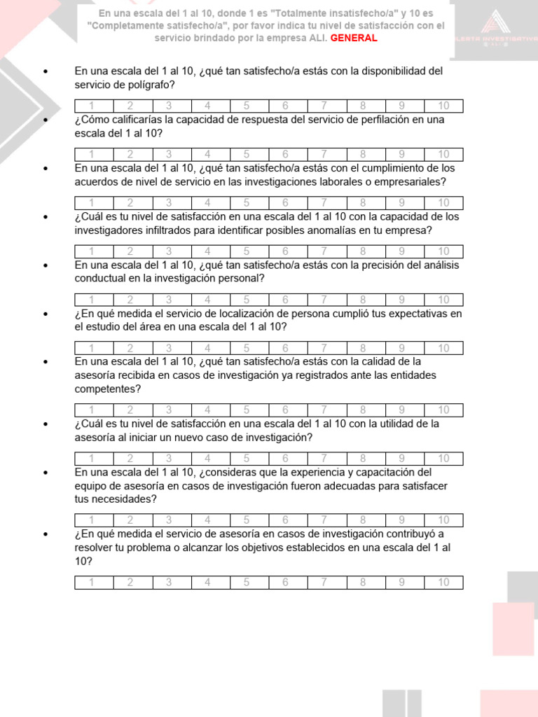 Matriz de Control de Servicios (Formato) | PDF | Polígrafo | Business