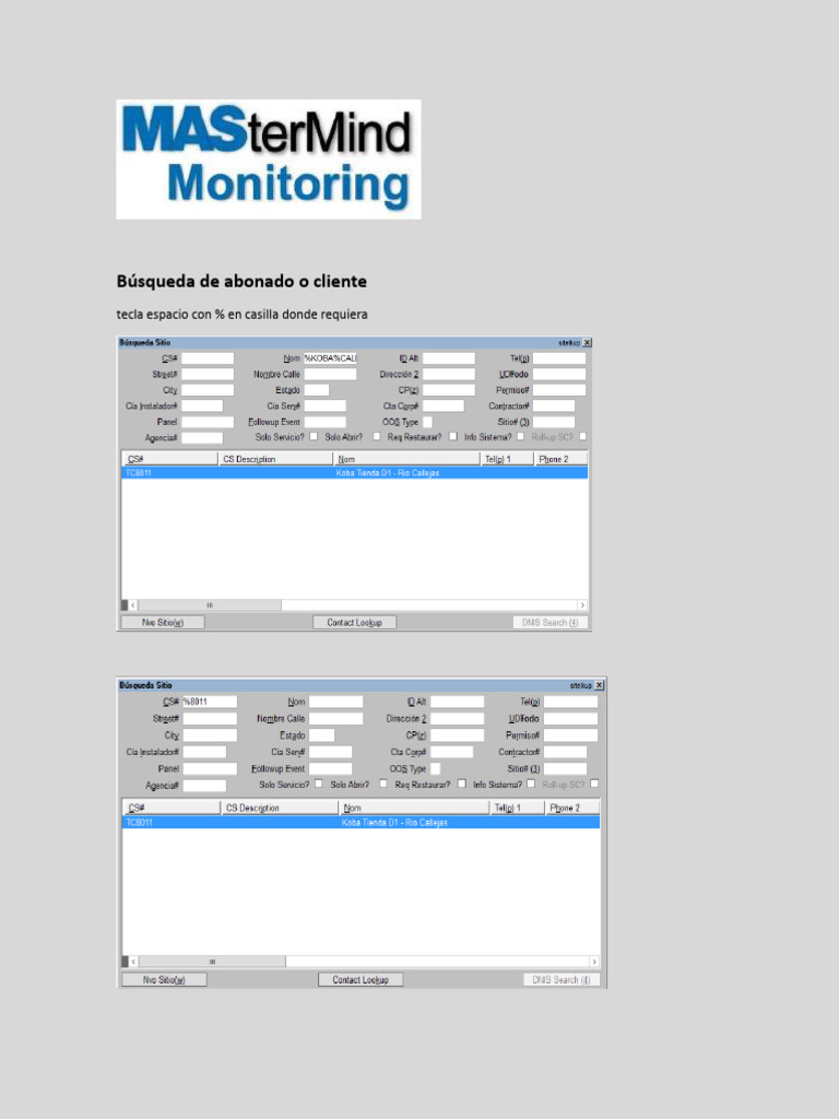 Mastermin Monitoring | PDF | Ventana (informática) | Software
