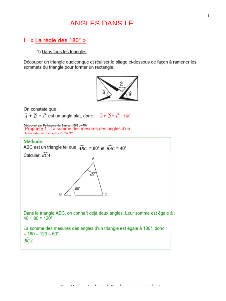 Angles Tri | PDF | Triangle | Mathématiques élémentaires