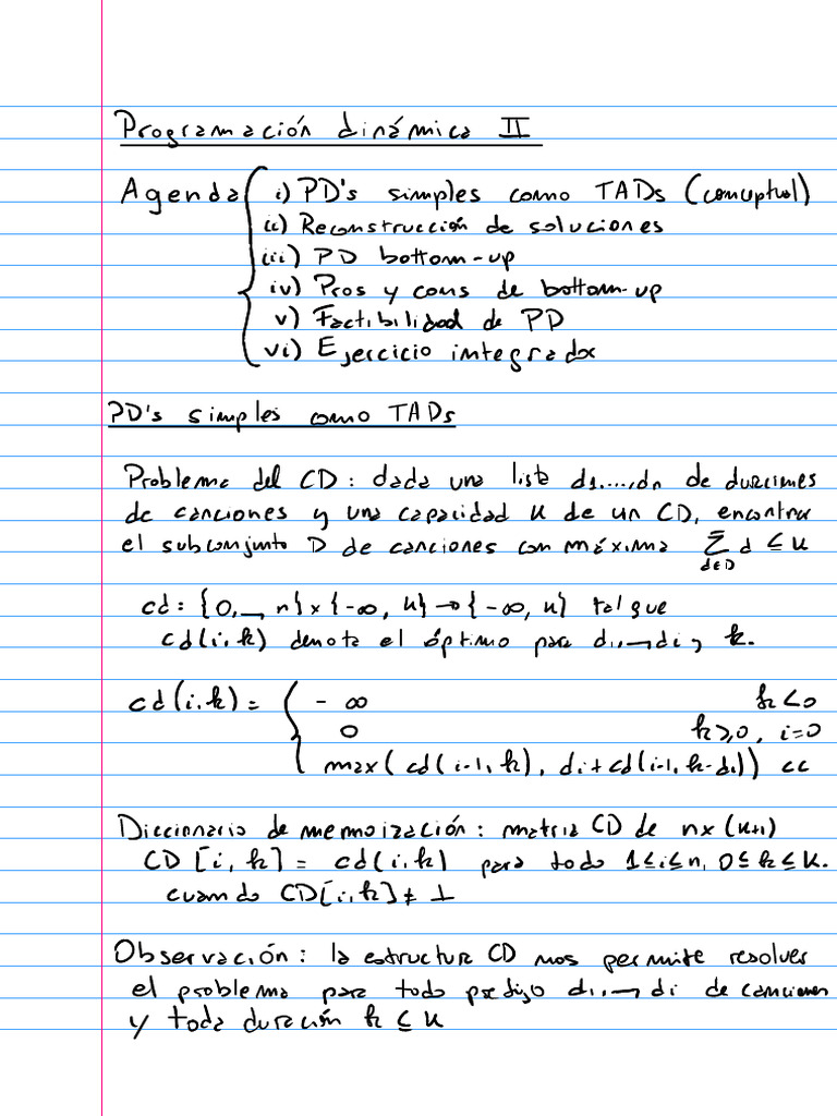 Programación Dinámica 2 | PDF Programación Dinámica 2 | PDF