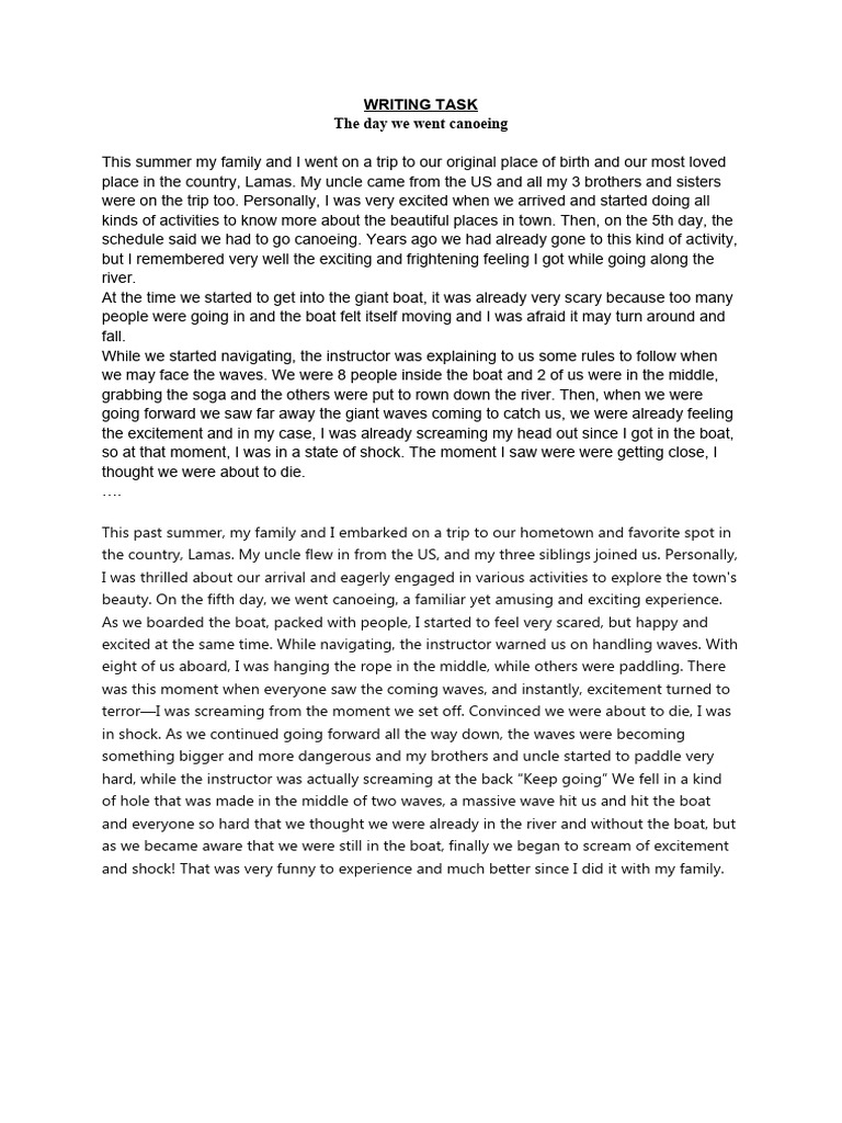 En - S3 - Writing Task | PDF