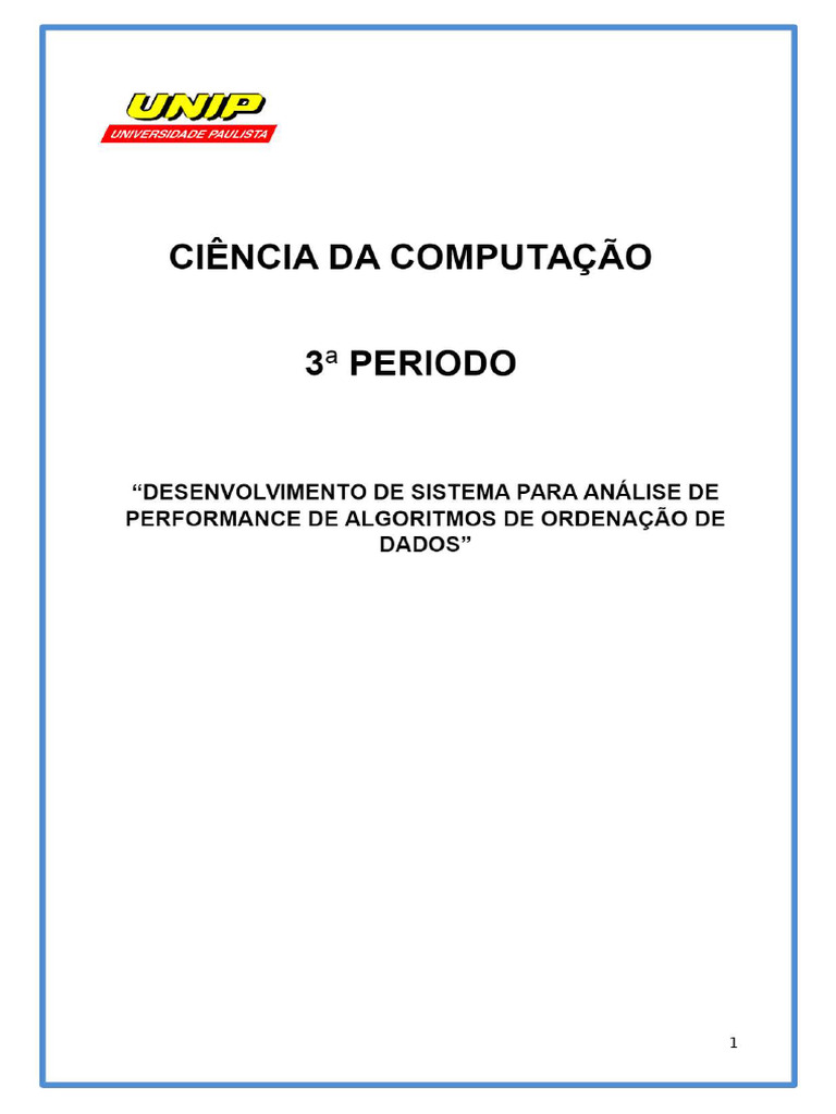 Trabalho Algoritmos | PDF