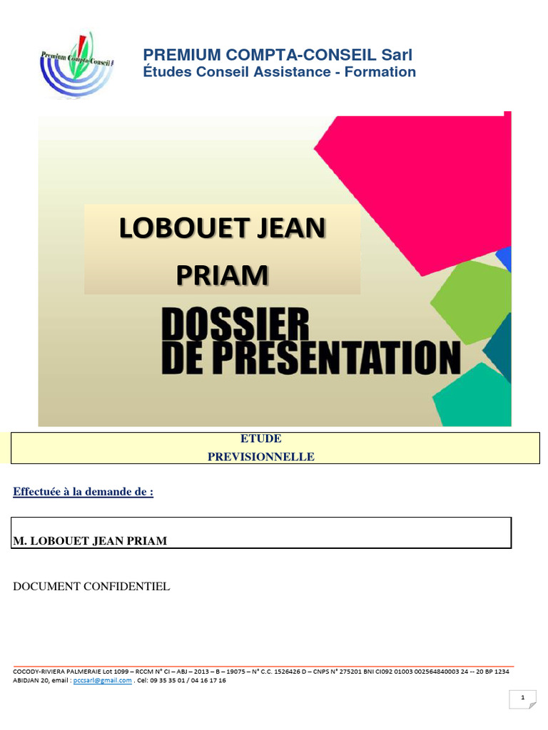 Projet Immobilier | PDF | Comptabilité | Crédit