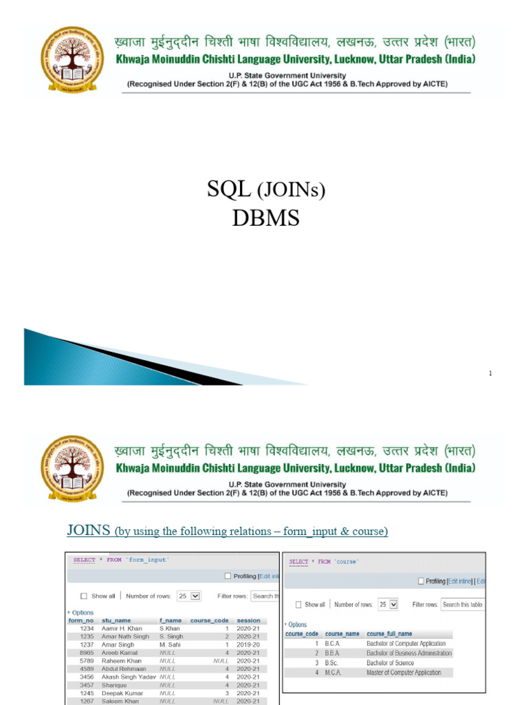 SQL Join | Download Free PDF | Databases | Table (Database)