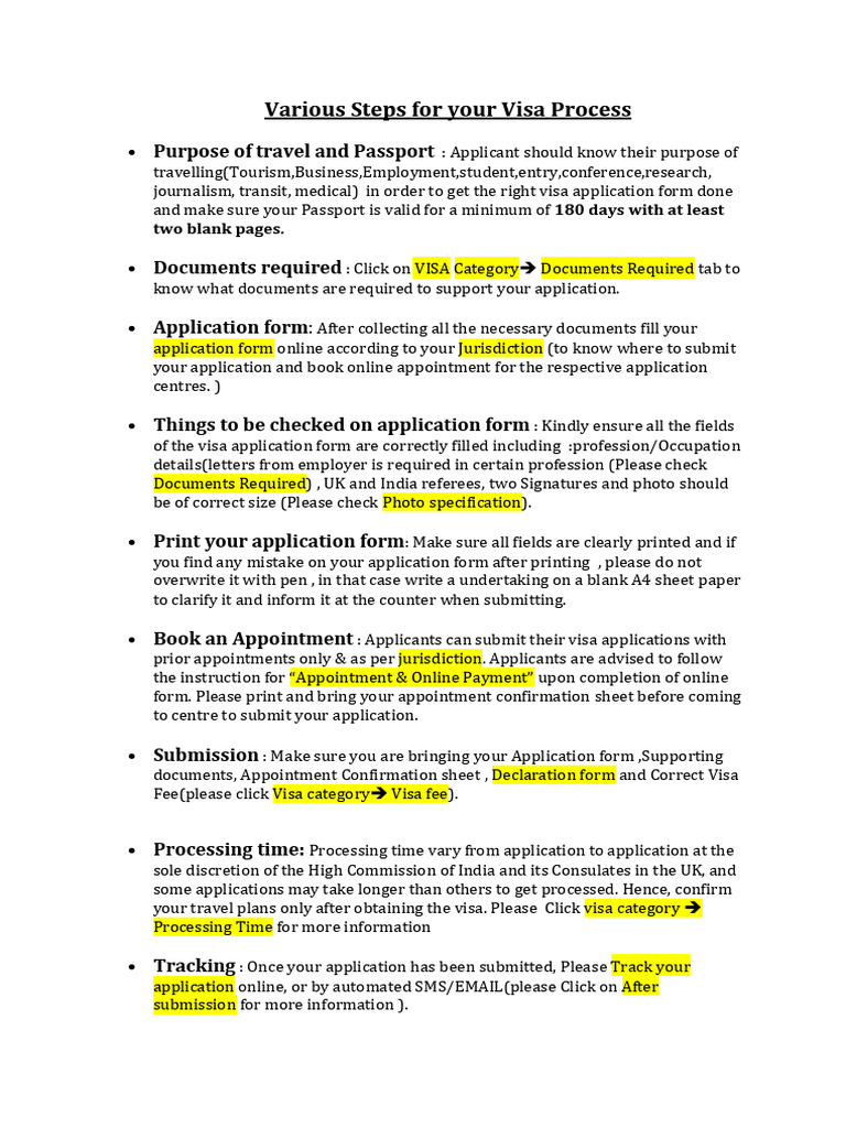 Visa Application Process Guide | PDF | Travel Visa | Passport
